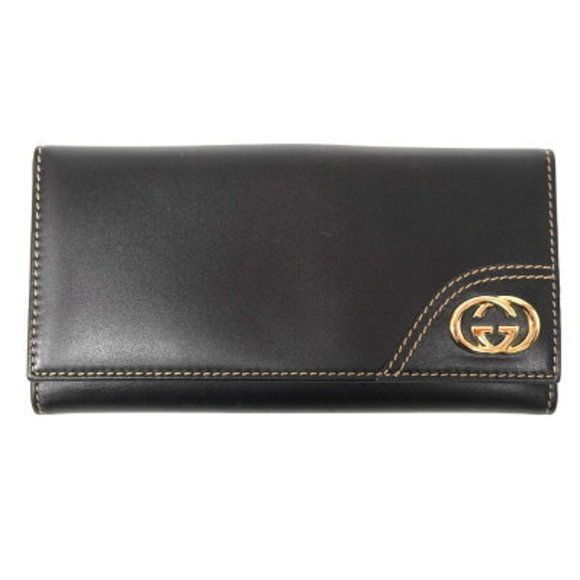 Gucci | Bags | Gucci Long Wallet Black | Poshmark